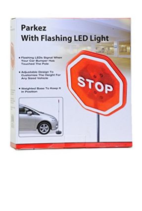 PARKEZ Flashing LED Light Parking Stop Sign For Garage