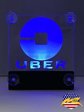 Acryled designs UBER Sign Glow LED Light Logo Removable Car Driver ...