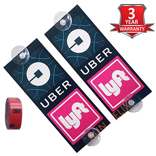 RUN HELIX UBER Lyft Removable Sign Decal 2 Pack New Uber Lyft Logo ...