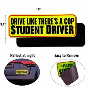 Next2U Student Driver Sign – Bumper Sticker Magnet, Funny New Driver ...