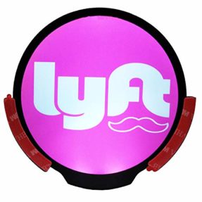 Lyft Sign Logo Sticker Decal Reflective Bright Glowing Wireless ...