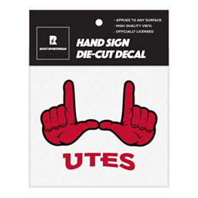 Root Sportswear University of Utah Utes U Hand Sign Die-Cut Car Decal