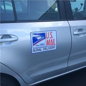 Artisan Owl U.S. Mail Delivery Magnetic Sign for Rural Delivery Carrier ...